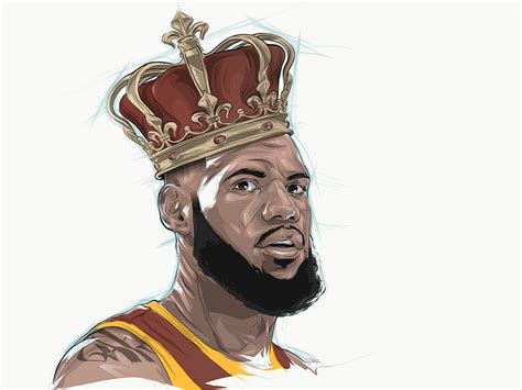 King Lebron Espn Animated Time Lapse Illustration On Behance King