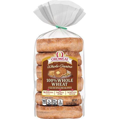 Oroweat Whole Grains Whole Wheat English Muffins Shop English Muffins
