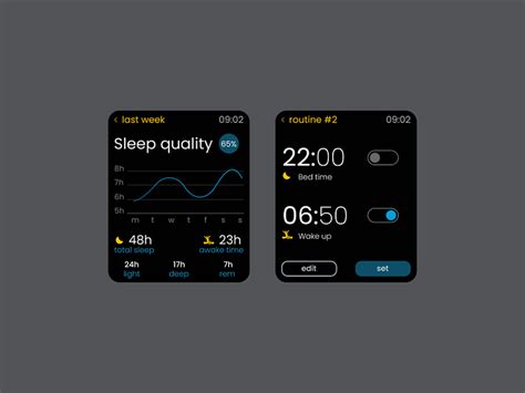 Sleep Tracking Watch App Design Concept By Luca Canu On Dribbble