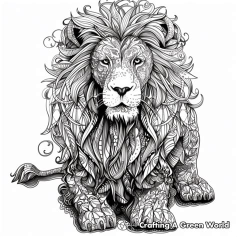 Lion Coloring Pages For Adults Free And Printable