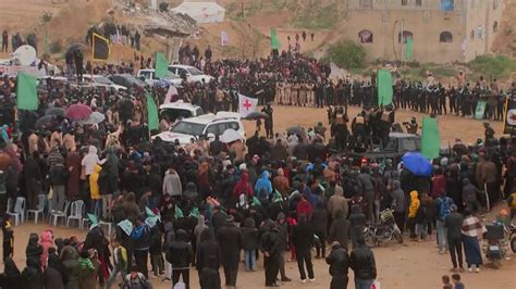 Hamas Stages Macabre Ceremony To Release Bodies Of Four Israeli