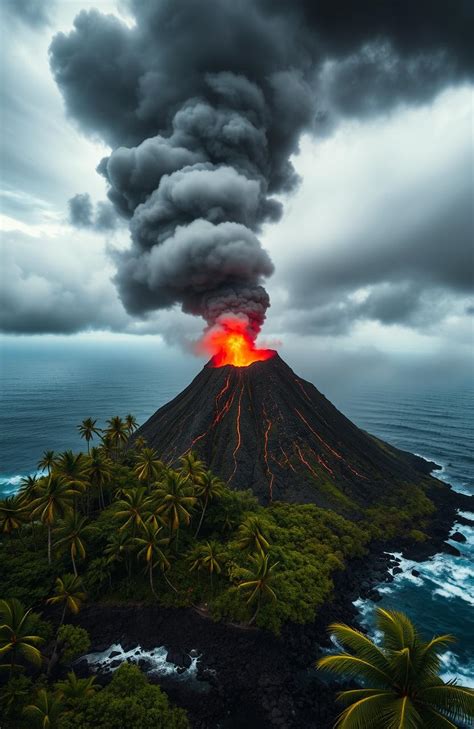 Explore The Fiery Beauty Of A Volcanic Island