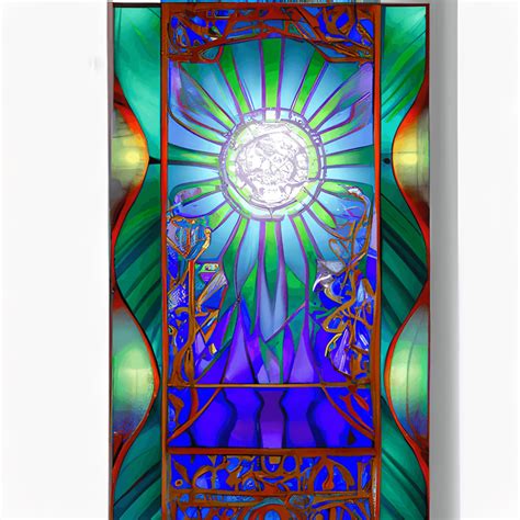 Elven Stained Glass Square · Creative Fabrica