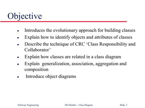 Ppt Oo System Models Static Views Uml Class And Object Diagrams