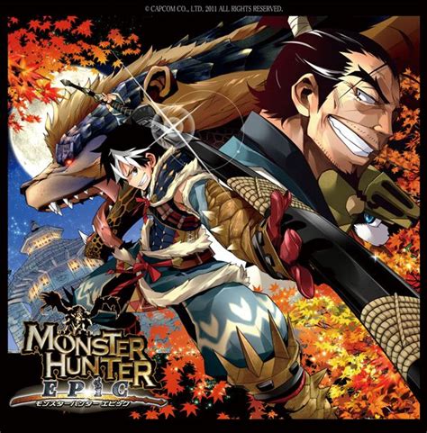 Monster Hunter Epic Japanese Manga Super Herói Personagens De