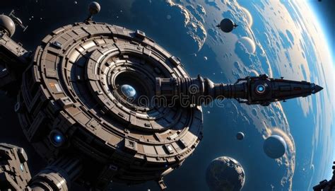 The Titan S Spiral Forge A Rotating Megastructure Orbiting A Blue