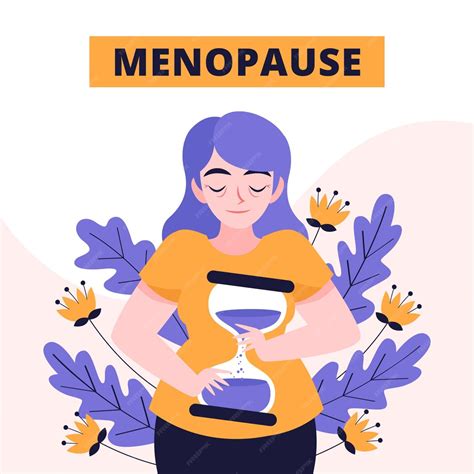 Ilustración De Menopausia De Diseño Plano Dibujado A Mano Vector Gratis