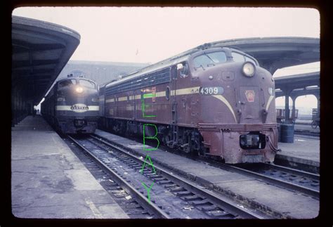 New York Central Nyc Pennsylvania Prr E8a Buffalo Ny Scene 1967 Orig