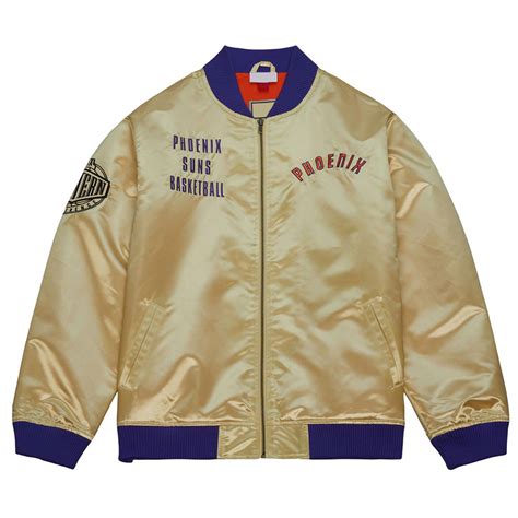 Lightweight Satin Full Zip Vintage Logo Phoenix Suns Team Og 2 0 Jacket