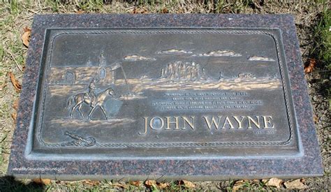 John Wayne Tombstone And Grave Pacific View Memorial Park Cemetery