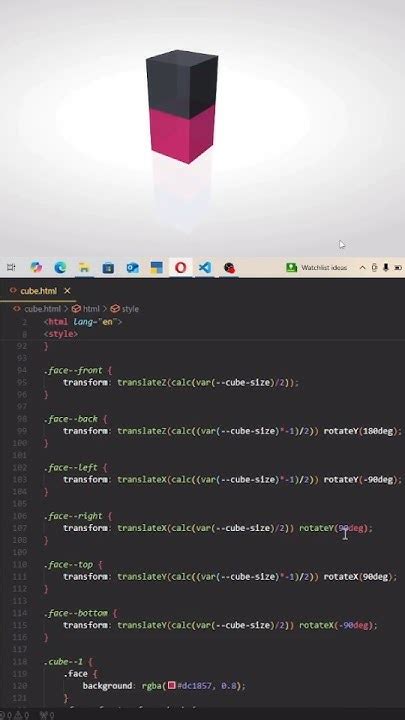 Folding Cube Game Html Css Coding Shorts 🖇️ Coding Shorts Computerscienceconcepts Html