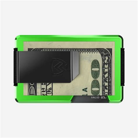 Metal Wallet Alien Green Aluminum Axwell Wallet