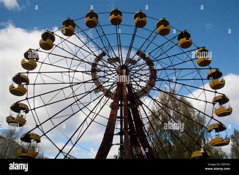 The Pripyat Ferris Wheel In The Pripyat Amusement Park Pripyat