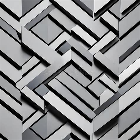 A Minimalistic Arrangement Of Overlapping Triangles In Shades Of Gray Forming An Abstract