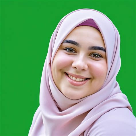 Premium Ai Image A Woman With A Pink Scarf That Says Quot She Is