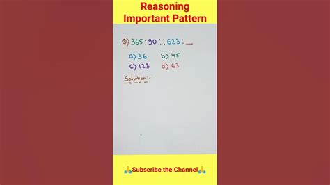 Number Analogy Mathskills Mathtrick Mathconcept Mathshortcut