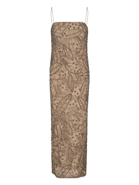 Lauren Ralph Lauren Embellished Rear Slit Dress On Sale Now With Up