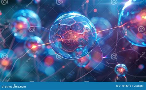 A Conceptual Illustration Of The Gluon Field As The Glue That Holds The