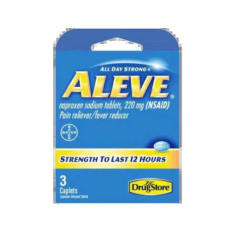 Lil Drug Trial Size Aleve 3 Count 6 Per Box Midwest Distribution