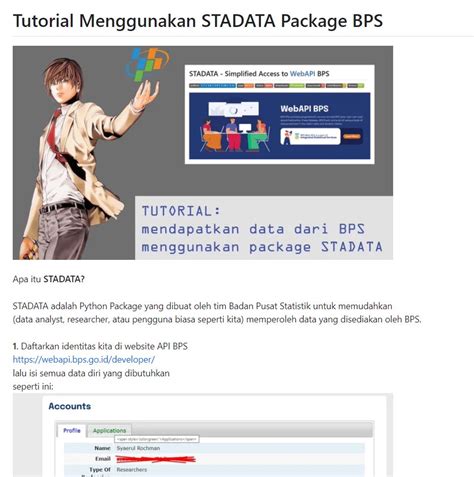 Akhirnya Berkesempatan Mencoba Python Package Buatan Badan Pusat