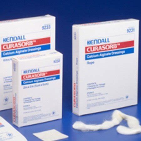Covidien 9231 Kendall Calcium Alginate Dressing Rope 12 Size Pack