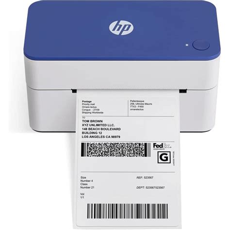Hp 4 X 6 Compact Label Thermal Shipping Printer 300 Dpi Hsn