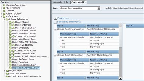 Text Analytics Library Objects