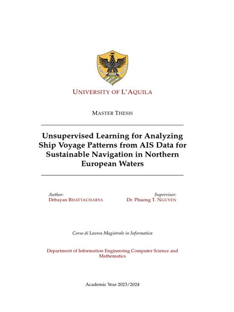 Thesisais Ship Voyage Patterns Pdf Cluster Analysis Artificial