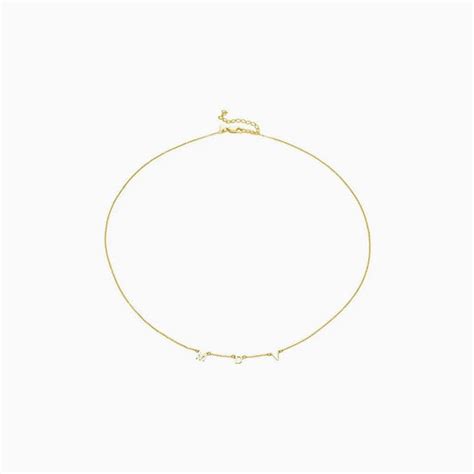 Gold Initial Necklaces Temple And Grace Canada