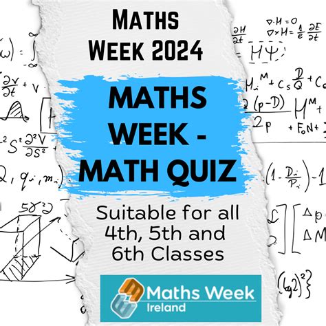 Mash Maths Week Editable Maths Quiz Maths Week 2024