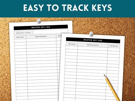 Master Key Log Master Key Register Master Key Record Key Tracking