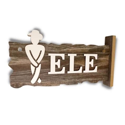 Placas De Banheiro Ele And Ela