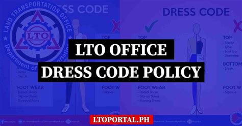 Dress Code Uniform When Visiting Lto Office