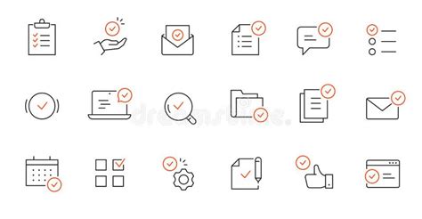Document Check Quality Control Line Icon Quality Certificate