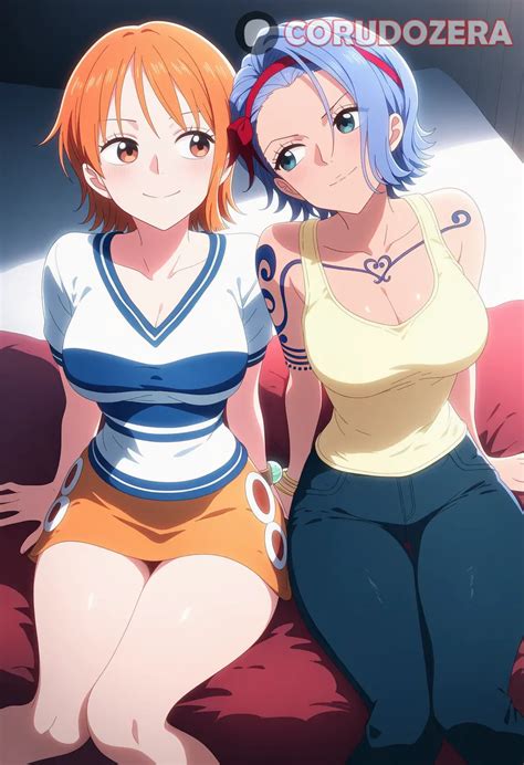 [nai] ナミxノジコ Nami X Nojiko Ai绘画咒语图库 Ai Tag Prompt Art Gallery