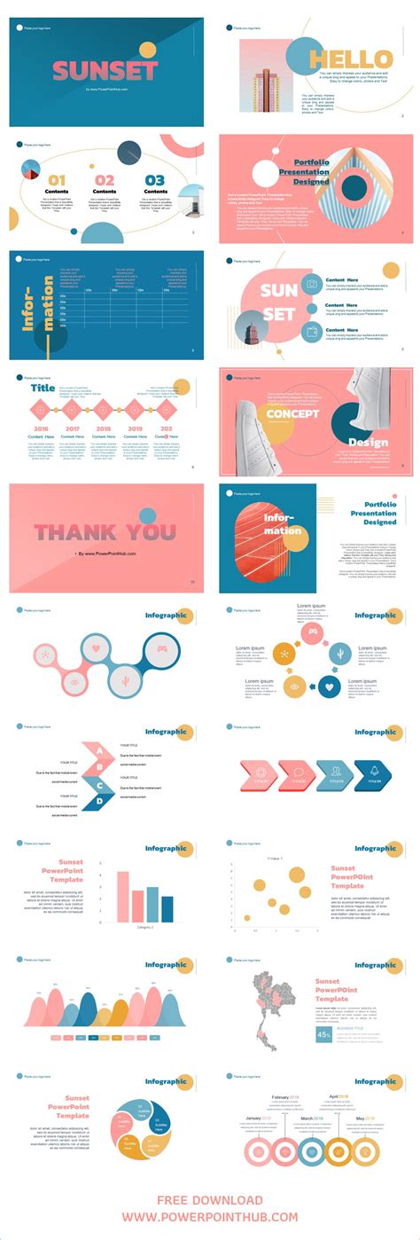 Sunset Powerpoint Template On Behance