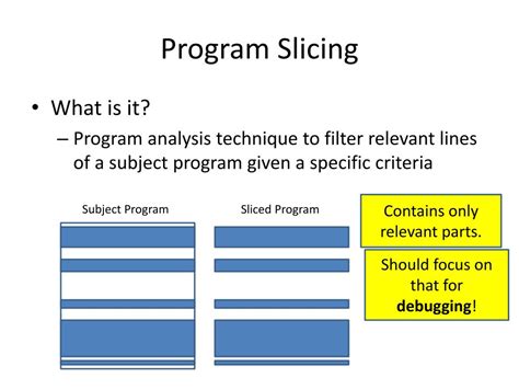 Ppt Program Slicing And Debugging Powerpoint Presentation Free