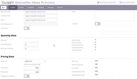Quote Management In Tensoft DemandOps Quote Management In Tensoft DemandOps