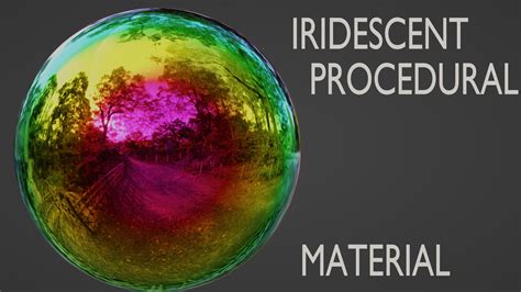 Procedural Iridescent Material Superhive Formerly Blender Market