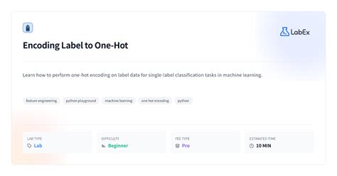 Encoding Label To One Hot Labex