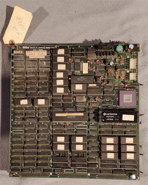 Original Sega Outrun Pcb Board Stack Arcade Out Run Untested As Is For