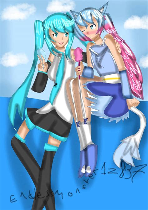 Hatsune miku and Hatsumi rou by endlessmonsters12837 on DeviantArt