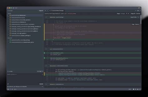 zed — native git support