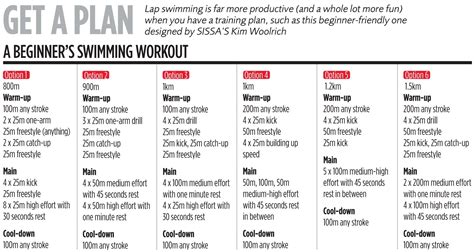 Swimmers Workout Plan For Beginners Swimming Workout Swim Workout