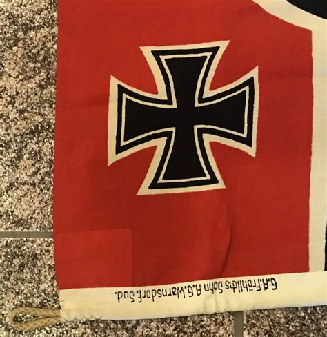 Certified Wwii German War Flag Rare Museum Relic