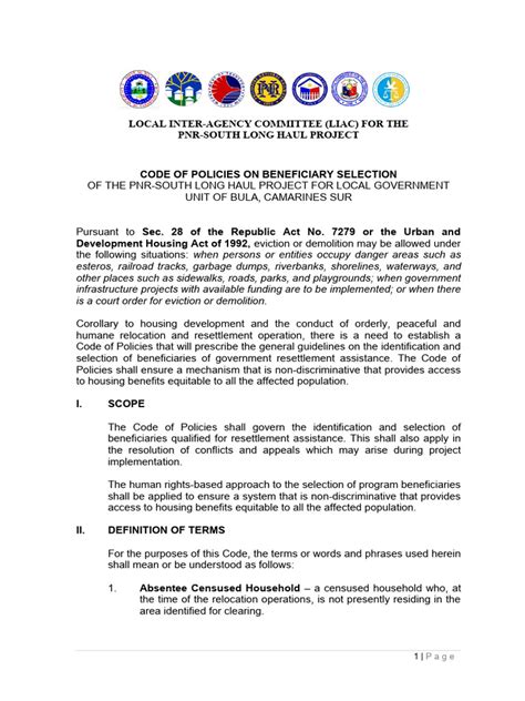 Bula Bsaac Code Of Policies Pdf Squatting