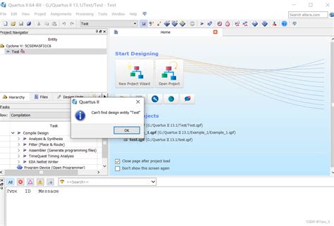 Quartus Ii 131 出现 ‘‘can‘t Find Design Entity ＜filename＞‘‘ 问题的解决方法can