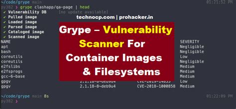 Grype Best Vulnerability Scanner For Container Images And Filesystems