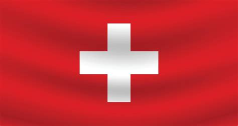 Flat Illustration Of Switzerland Flag Switzerland National Flag Design