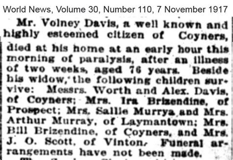 Pvt Volney Davis 1842 1917 Find A Grave Memorial